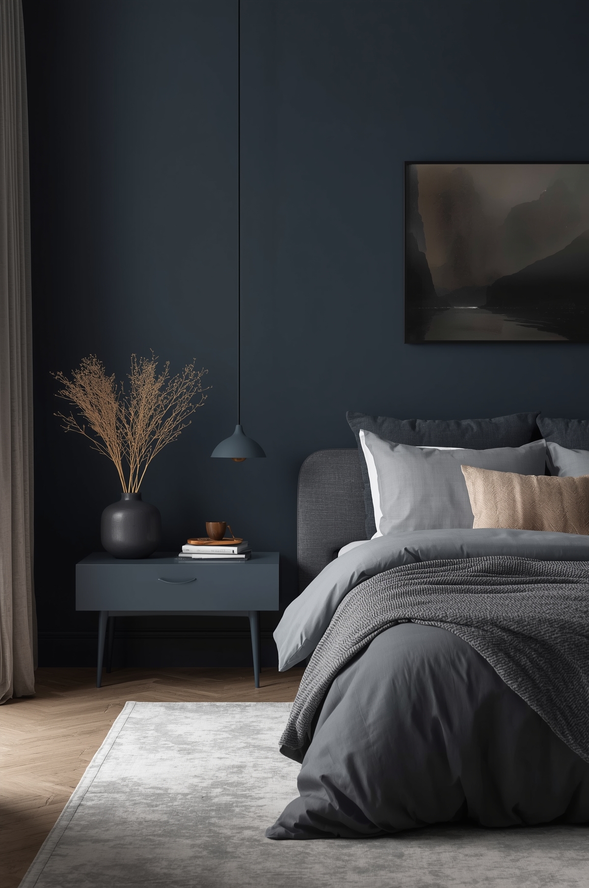 19 Shades of Dark and Moody Bedroom Ideas - Vidolve