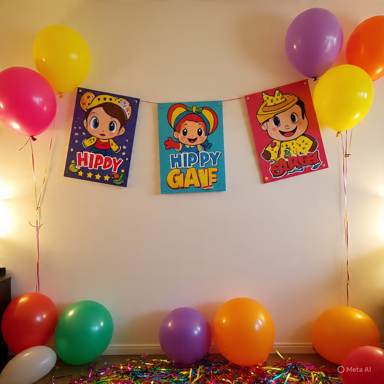 22 Simple Wall Birthday Decoration Ideas at Home - Vidolve