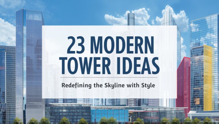 23 Modern Tower Ideas: Redefining the Skyline with Style - Vidolve